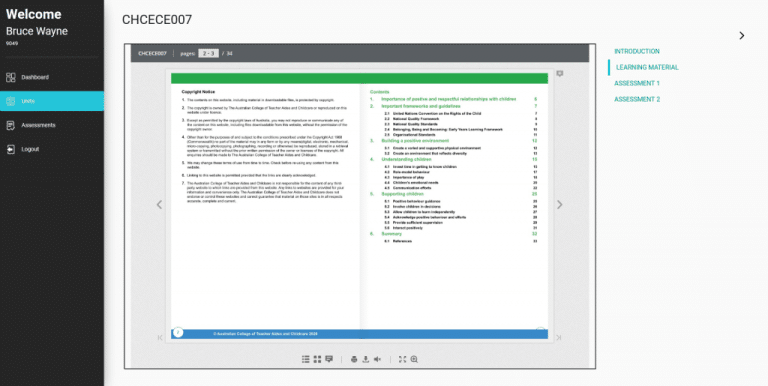 Learner Support - ACTAC - Australian College of Teacher Aides and ...